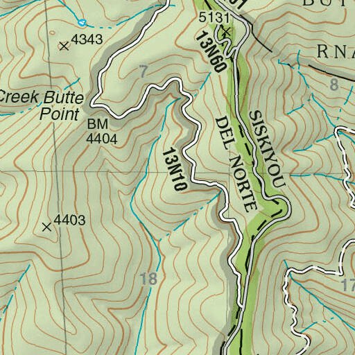 Chimney Rock (Six Rivers Atlas) Map by US Forest Service R5 | Avenza Maps