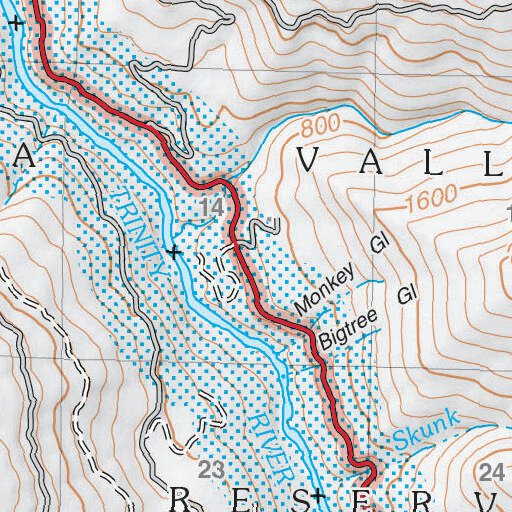 Weitchpec Map by US Forest Service R5 | Avenza Maps