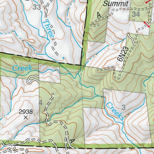 Willow Creek Map by US Forest Service R5 | Avenza Maps