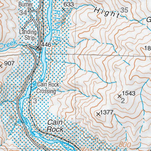 Alderpoint Map by US Forest Service R5 | Avenza Maps