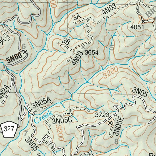 Hyampom Mountain (Six Rivers Atlas) Map by US Forest Service R5 ...
