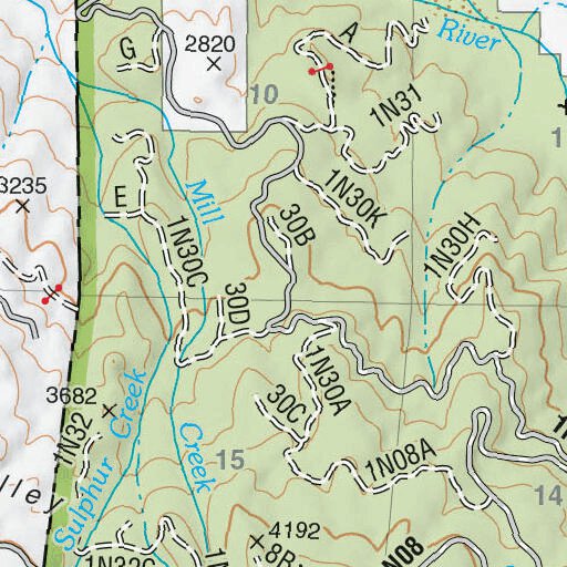 Dinsmore Map by US Forest Service R5 | Avenza Maps