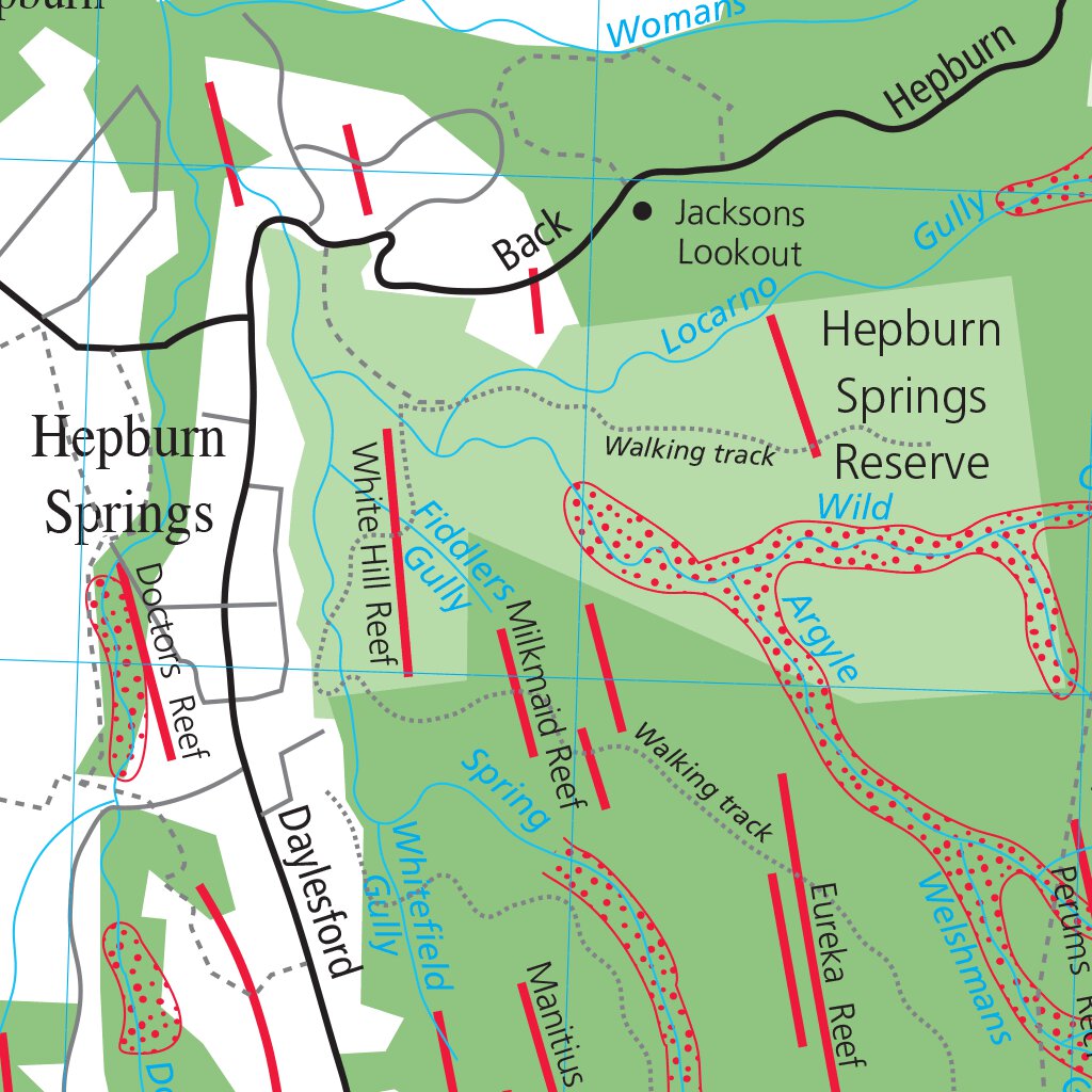 Yandoit-Daylesford Gold Map by Doug Stone GOLD MAPS | Avenza Maps