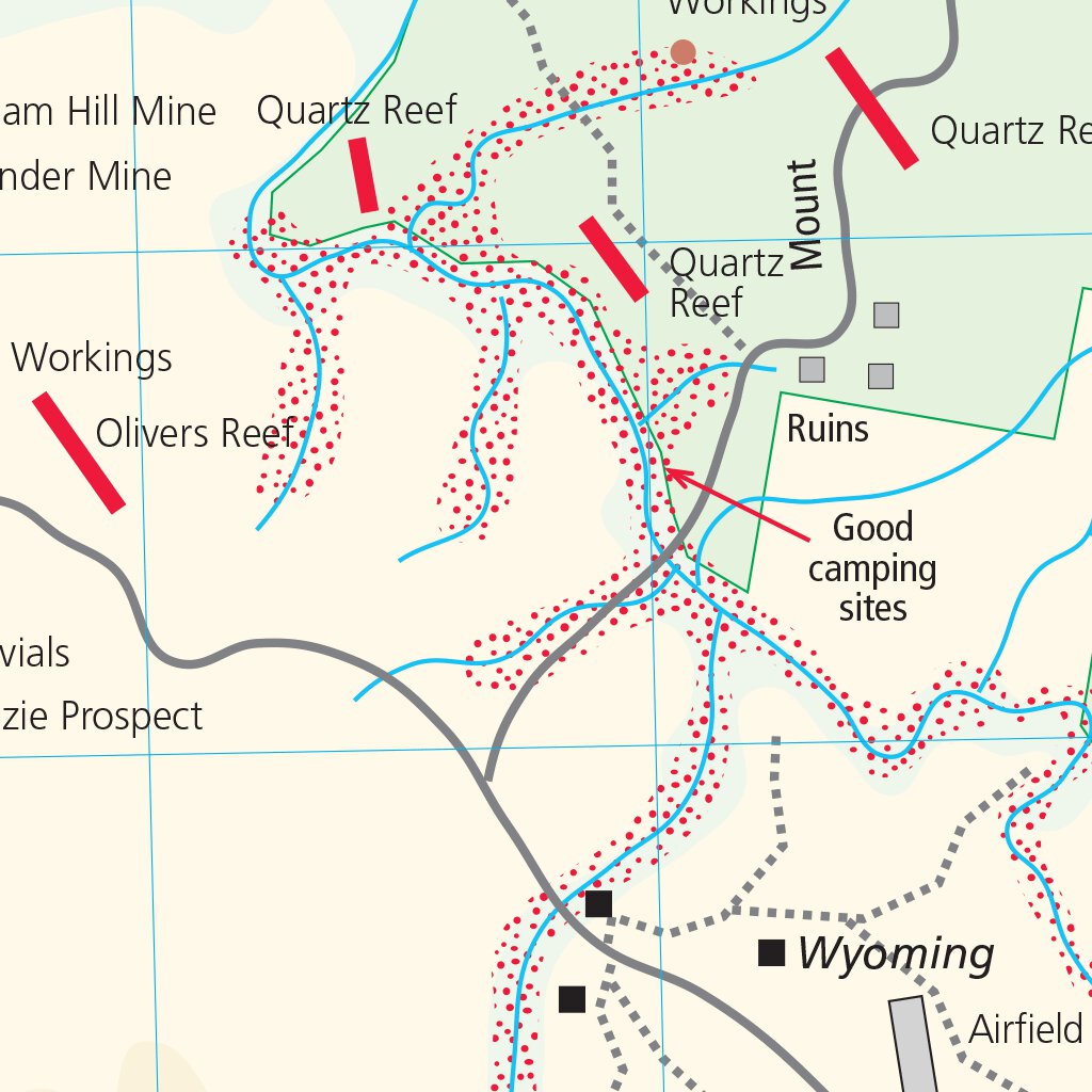 Turena Goldfield Map by Doug Stone GOLD MAPS | Avenza Maps