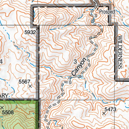 Rattlesnake Canyon Map by US Forest Service R5 | Avenza Maps
