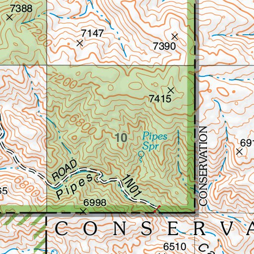 Onyx Peak Map by US Forest Service R5 | Avenza Maps