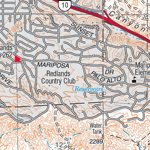 Redlands Map by US Forest Service R5 | Avenza Maps