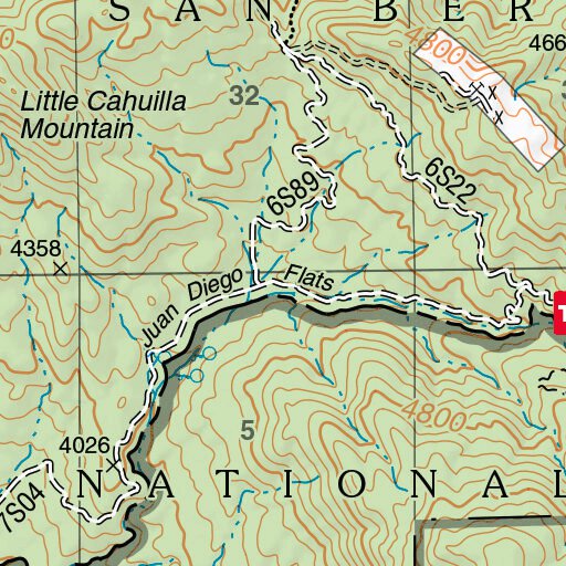 Cahuilla Mountain Map by US Forest Service R5 | Avenza Maps