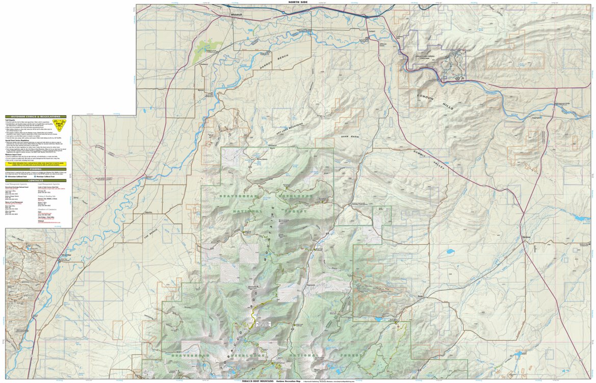 Tobacco Root Mountains 2018 Map by Beartooth Publishing | Avenza Maps