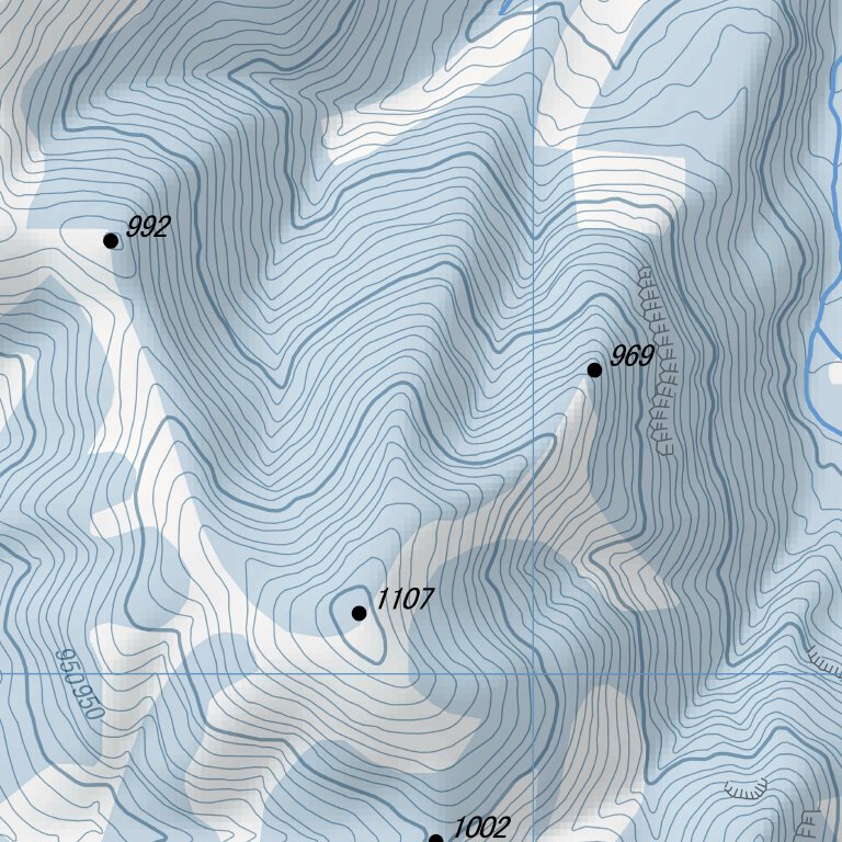 Yoichi-dake Ski Touring Topomap (Kiroro Snow World, Hokkaido, Japan ...