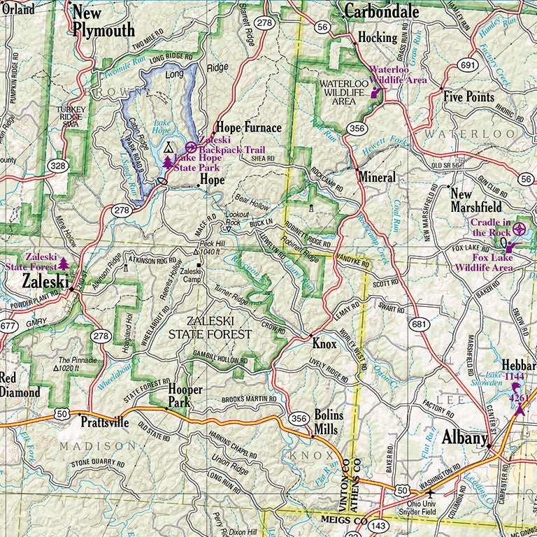 Ohio Atlas & Gazetteer Map by Garmin | Avenza Maps