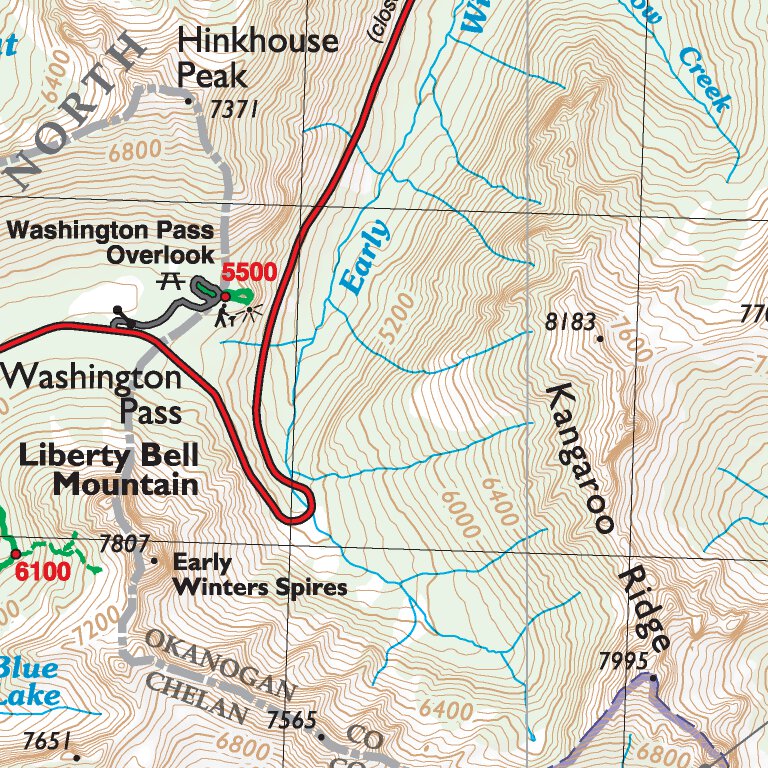 050: Washington Pass, WA Map by Green Trails Maps, Inc. | Avenza Maps