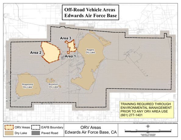 Edwards AFB Off-Road Areas Map by iSportsman | Avenza Maps