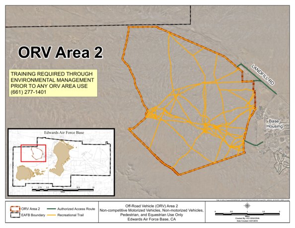 Edwards AFB Off-Road Area 2 Map by iSportsman | Avenza Maps