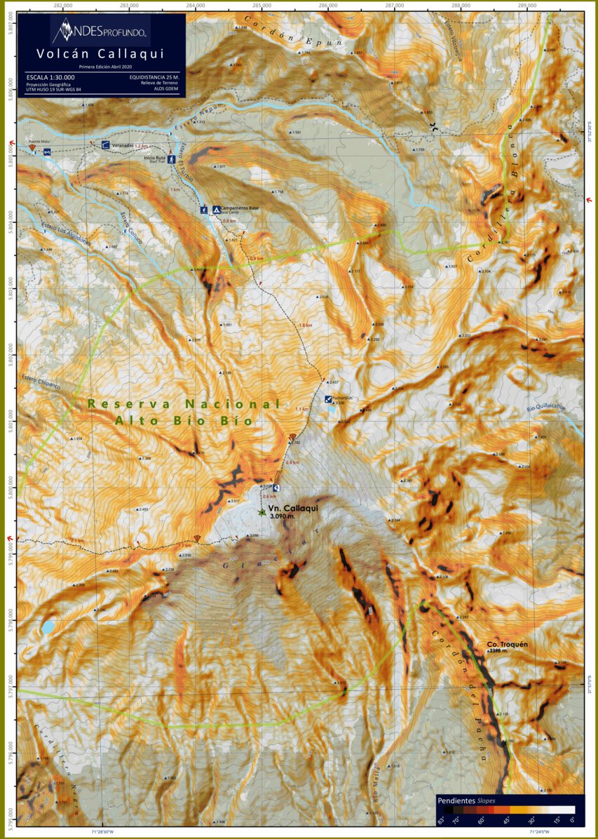 Volcan Callaqui Map by Andes Profundo | Avenza Maps
