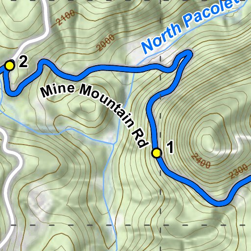 Saluda Mountains Passage of the Palmetto Trail Map by Palmetto ...