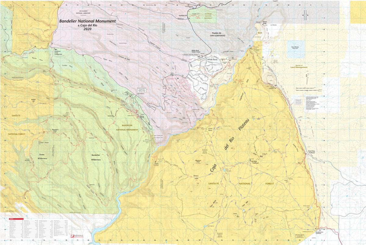 Bandelier National Monument & Caja del Rio, New Mexico 2022 Map by Map ...
