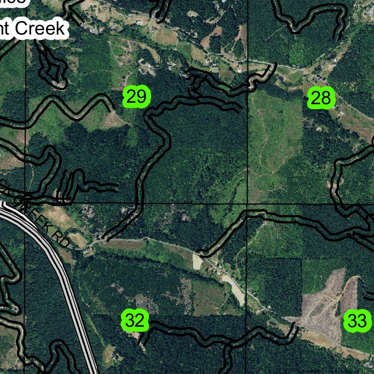 Curtin T21S R4W Township Map by Super See Services | Avenza Maps