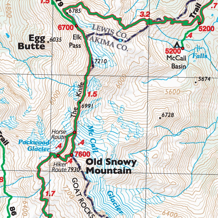 303: White Pass, WA Map by Green Trails Maps, Inc. | Avenza Maps
