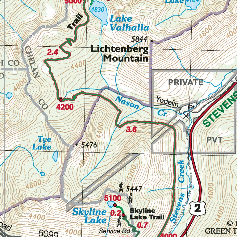 144: Benchmark Mountain, WA Map by Green Trails Maps, Inc. | Avenza Maps
