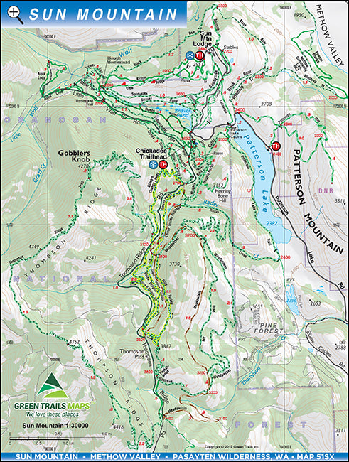 051SX: Methow Valley - Pasayten Wilderness, WA Map by Green Trails Maps ...