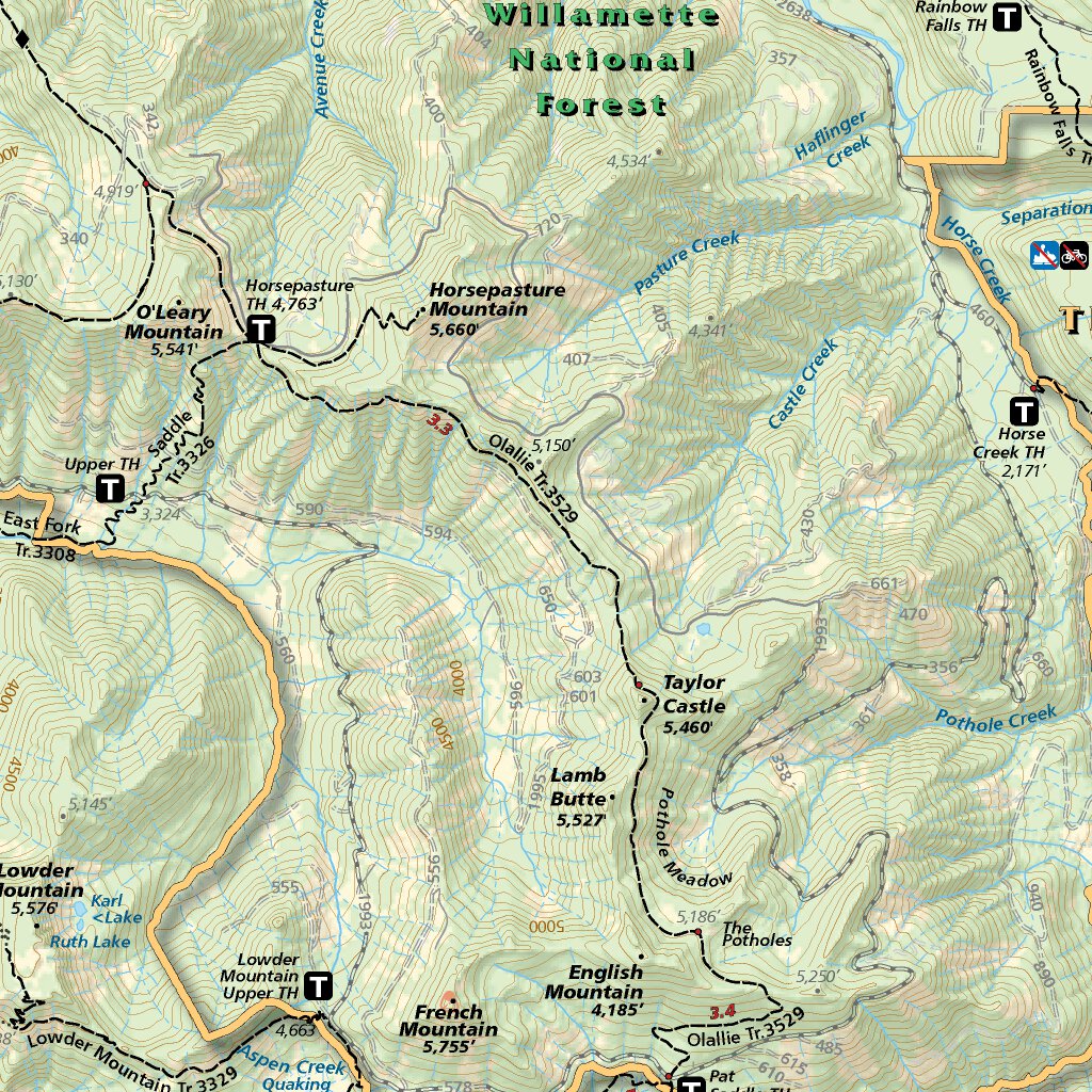 Three Sisters Wilderness, Oregon Map by Adventure Maps, Inc. | Avenza Maps