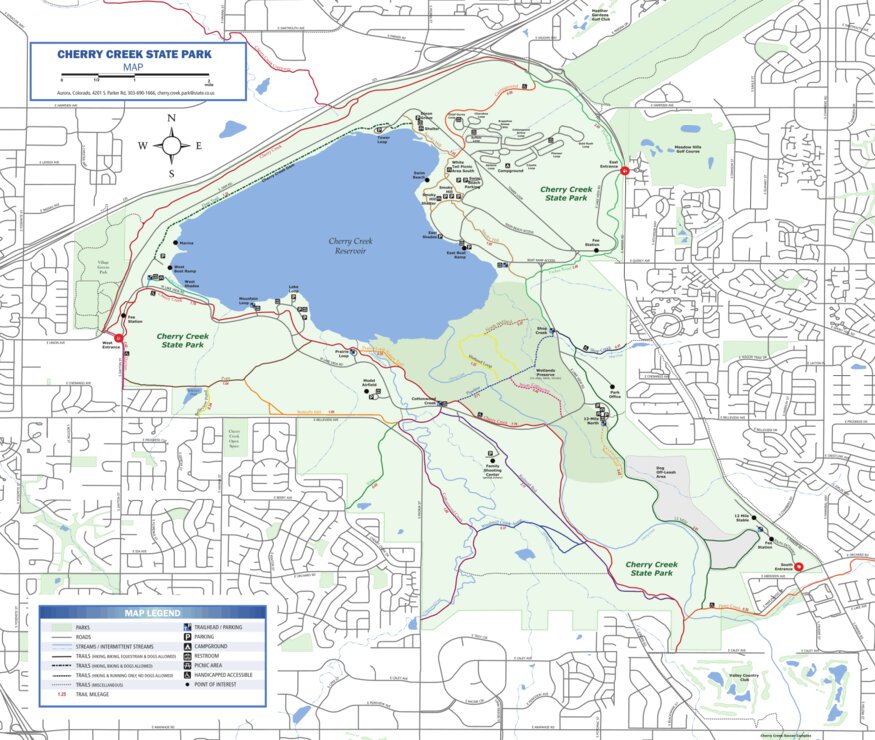 Cherry Creek State Park Map by Pocket Pals Trail Maps | Avenza Maps
