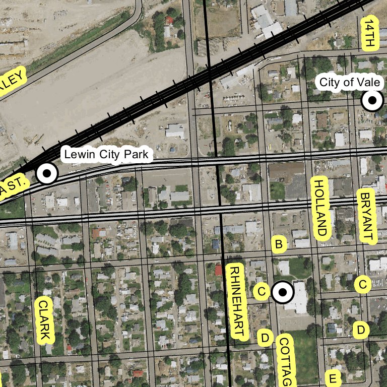 Vale, Oregon Map by Super See Services | Avenza Maps