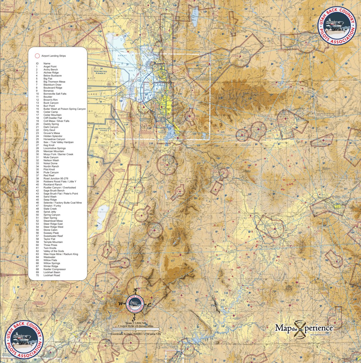 Utah Back Country Pilots Association Map by Map the Xperience | Avenza Maps