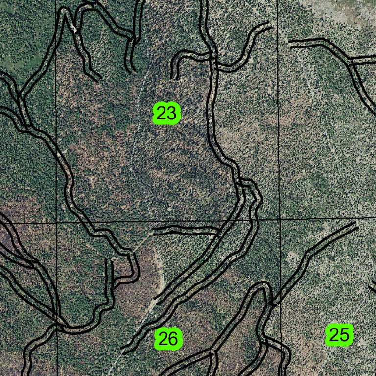 Trout Creek Butte T15S R9E Township Map by Super See Services | Avenza Maps