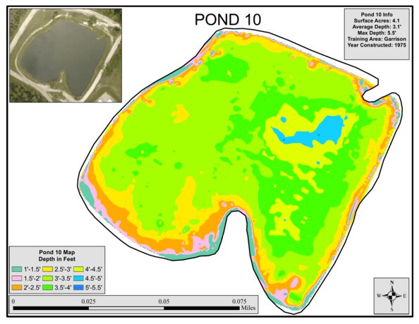 Fort Stewart Pond 10 Engineer's Pond Map by iSportsman | Avenza Maps