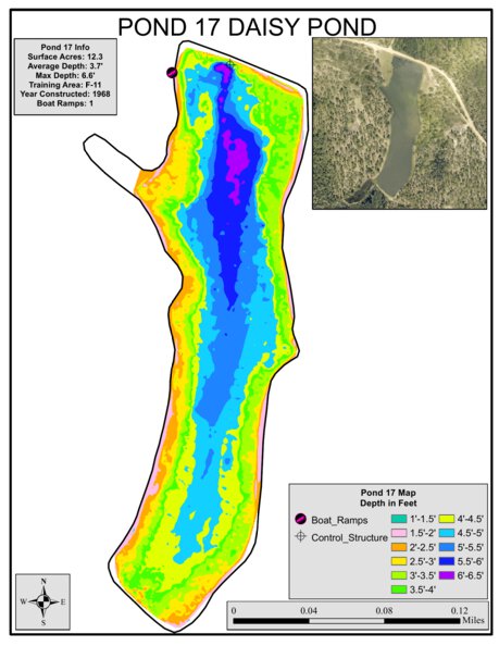 Fort Stewart Pond 17 Daisy Map by iSportsman | Avenza Maps