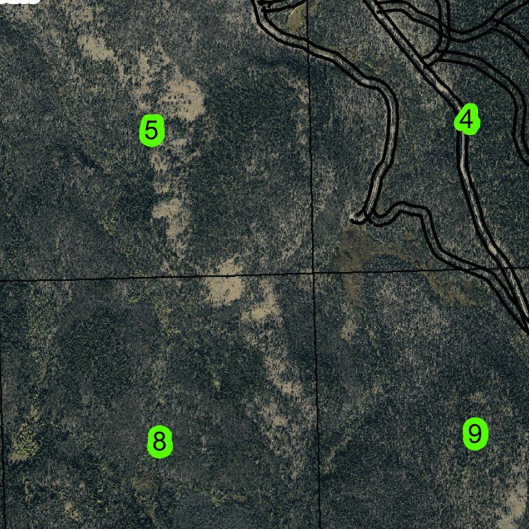 Gearhard Mountain Wilderness T35S R16E Township Map by Super See ...
