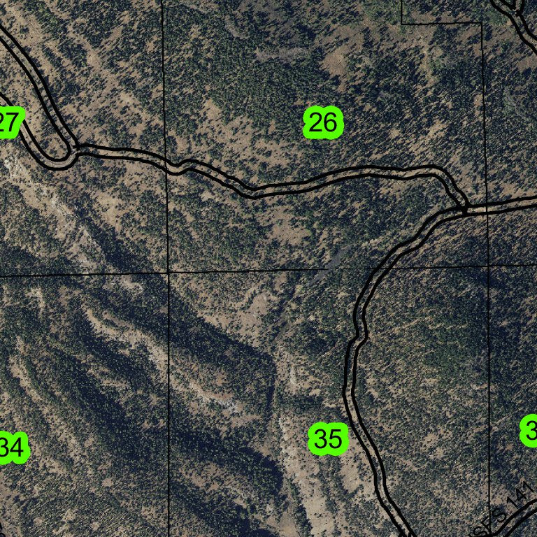Warner Canyon Ski Area T38S R21E North Township Map by Super See ...