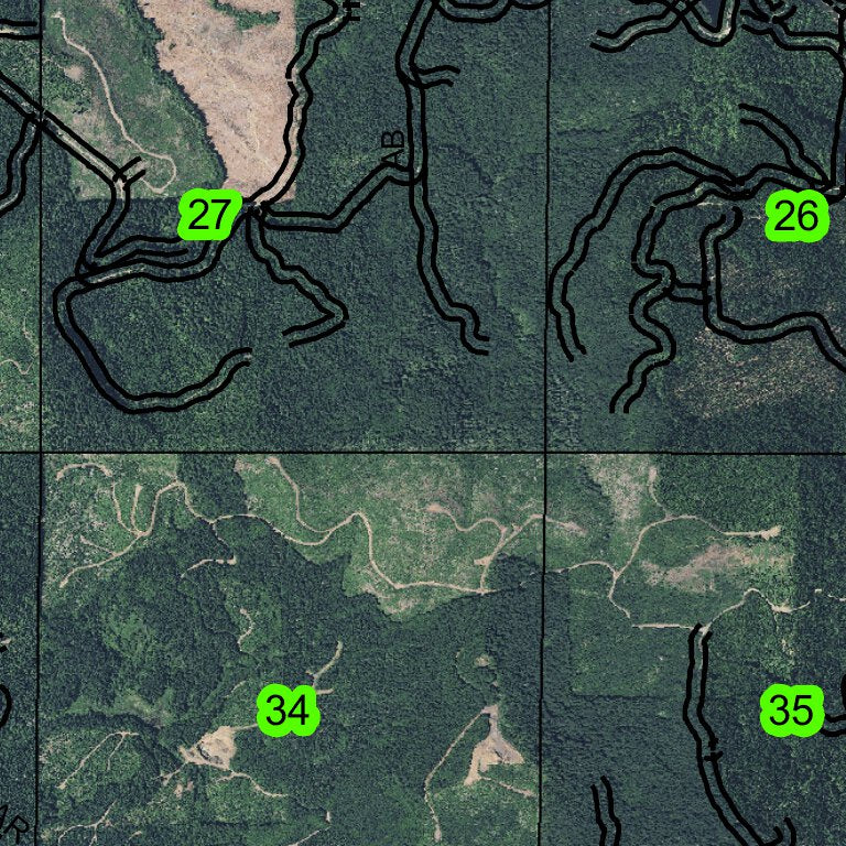 Walker Creek Reservoir T3S R6W Township Map by Super See Services ...