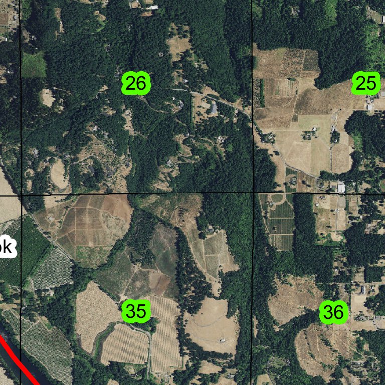 Newberg T3S R2W Township Map by Super See Services | Avenza Maps