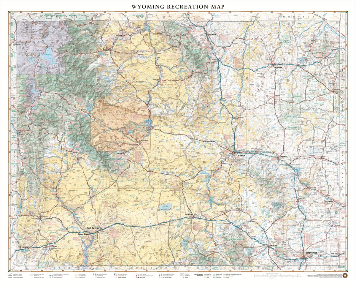 Wyoming Recreation Map by East View Map Link | Avenza Maps