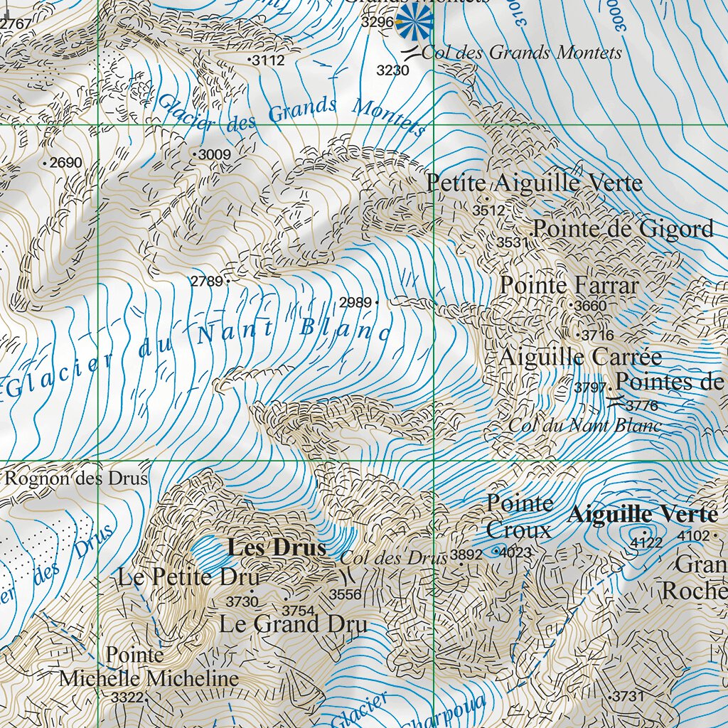 Chamonix – Trient – Courmayeur Nord 1:25.000 Map by L'ESCURSIONISTA s.a ...