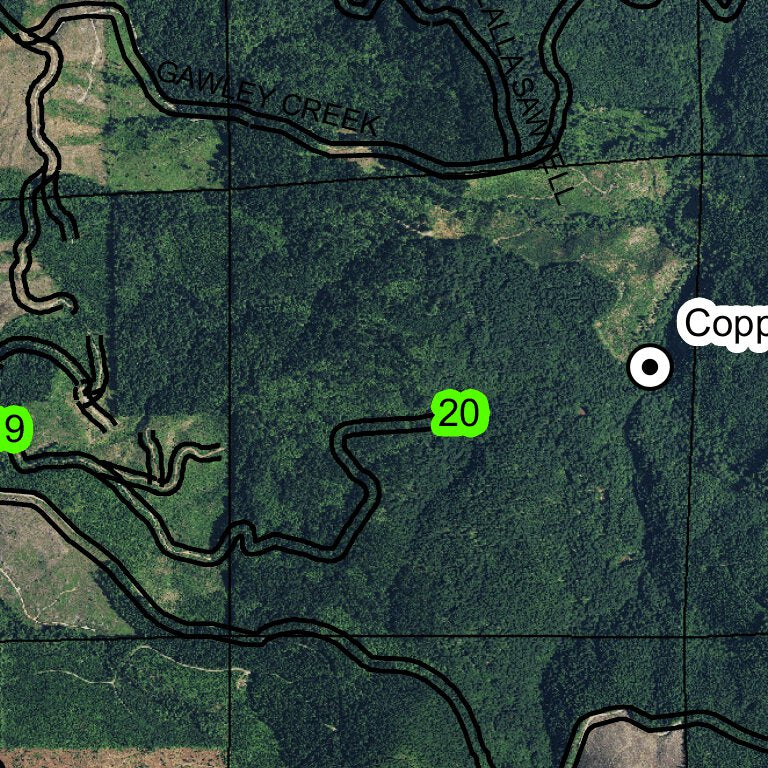 Crooked Finger Prairie T7S R2E Township Map by Super See Services ...