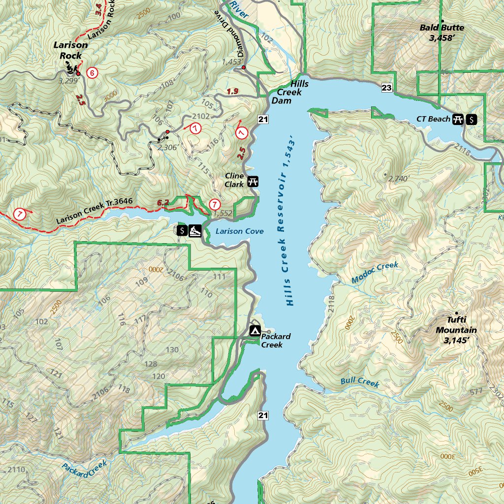 Oakridge, Oregon Trail Map by Adventure Maps, Inc. | Avenza Maps