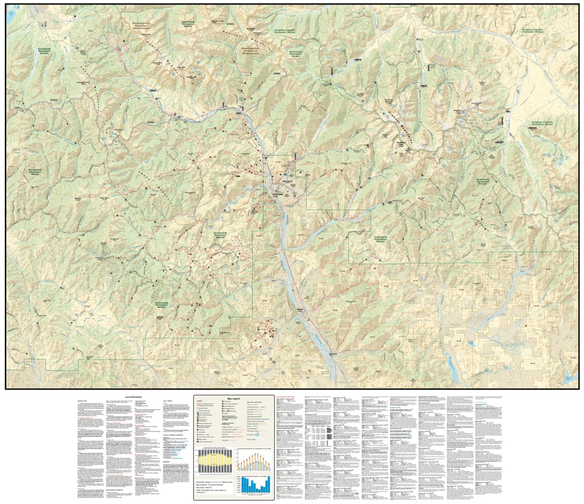 Sun Valley/Ketchum/Hailey, Idaho Trail Map by Adventure Maps, Inc ...