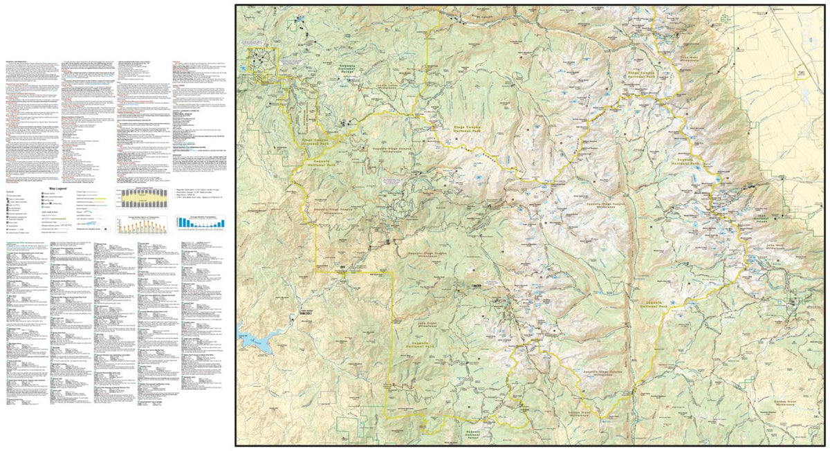 Sequoia - Kings Canyon National Parks, CA Trail Map by Adventure Maps ...