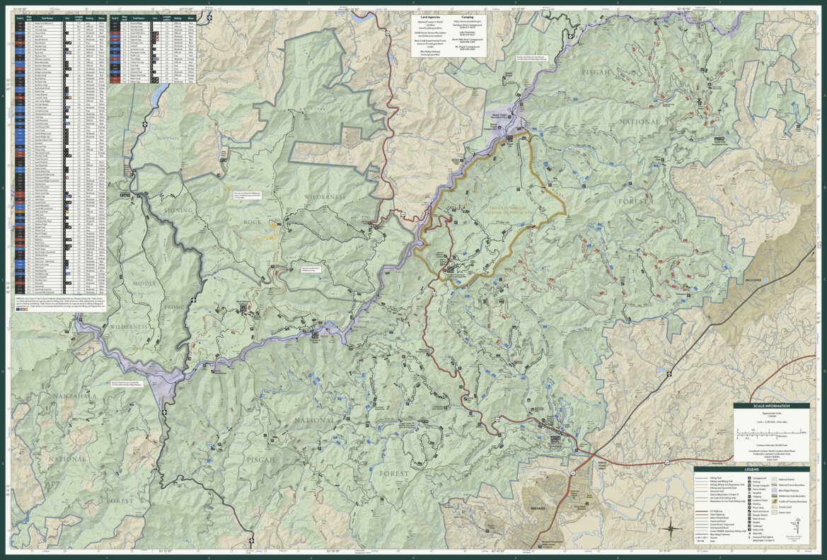 Pisgah Ranger District Map by Pisgah Map Company, LLC | Avenza Maps