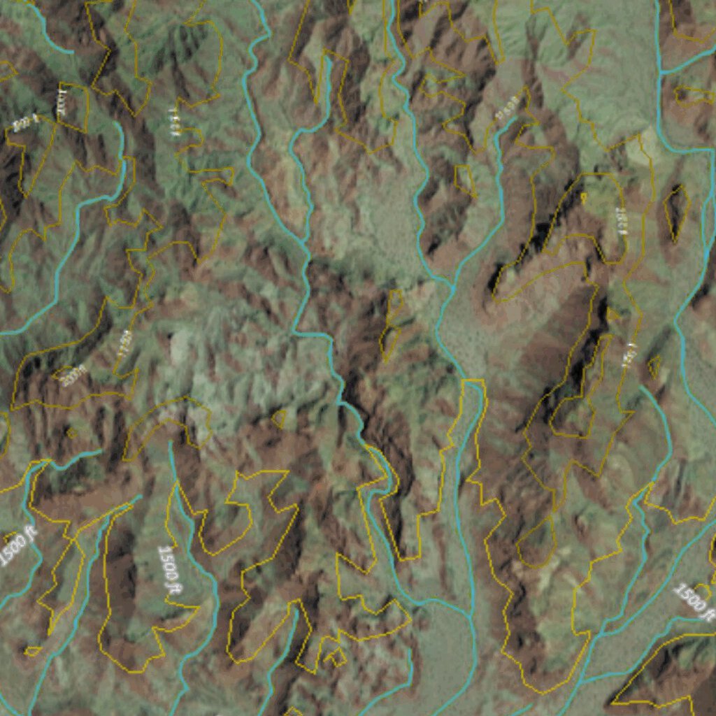 AZ Unit 45C Satellite Unit Map by Arizona HuntData LLC | Avenza Maps