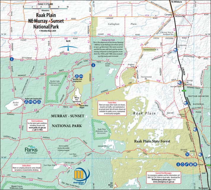 Victoria's Deserts - Raak Plain Map by Meridian Maps | Avenza Maps