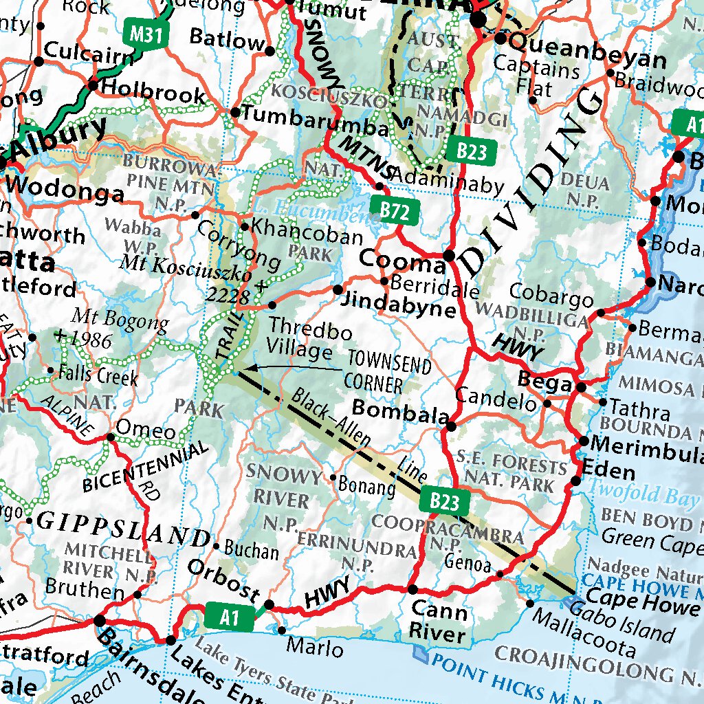 Australia Wall Map 3rd Edition by Meridian Maps | Avenza Maps