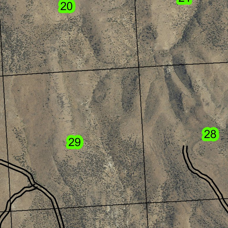 McClellan Mountain T20S R37E Township Map by Super See Services ...