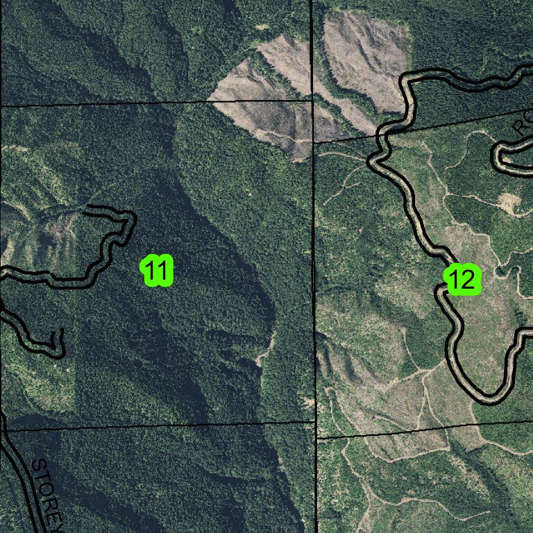 Larch Mountain T2N R6W Township Map by Super See Services | Avenza Maps