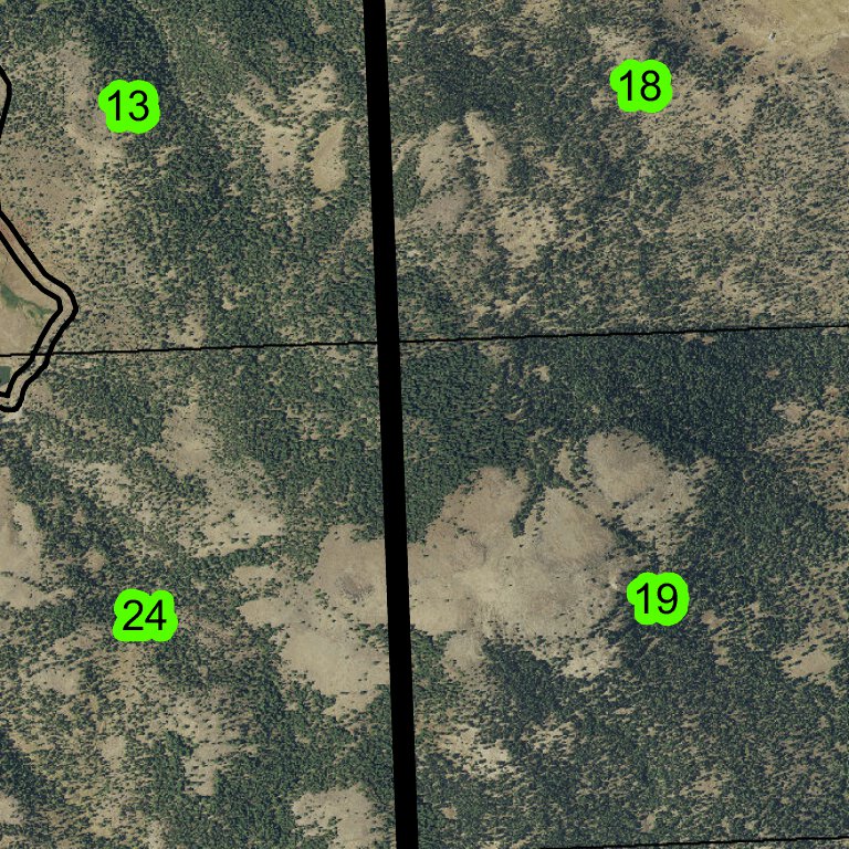 Caleb T12S R23E Township Map by Super See Services | Avenza Maps
