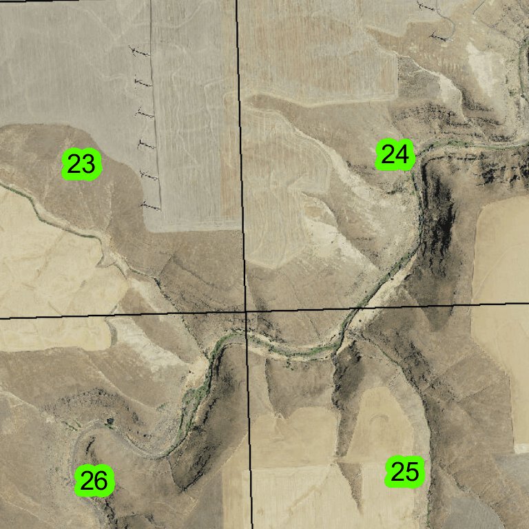 Hay Canyon T1N R18E Township Map by Super See Services | Avenza Maps